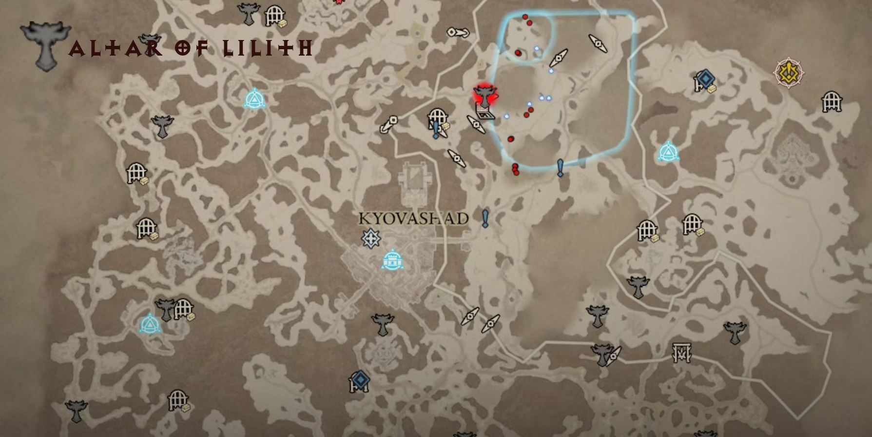 Dónde encontrar todos los Altares de Lilith en Diablo 4 - EvelonGames